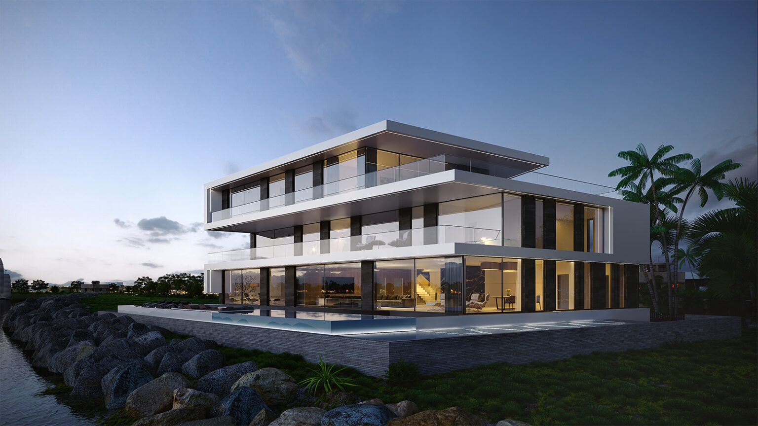 Vila Muskate su vaizdu į jūrą – NG Architects